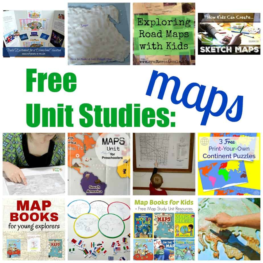 Printable Map Activity for Kids-CraftCreateCalm