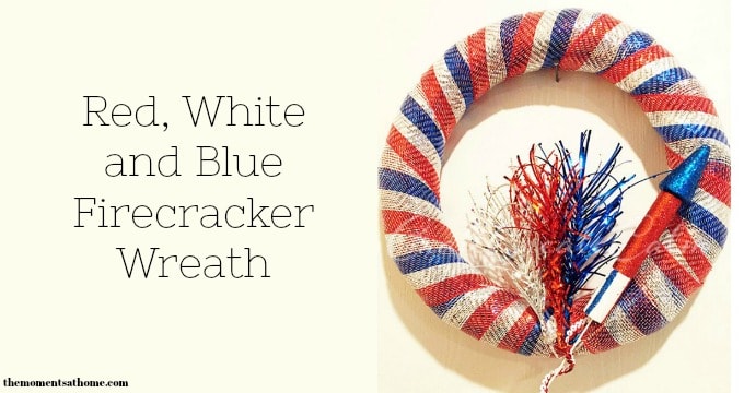How to Make a Red, White and Blue Wreath-CraftCreateCalm