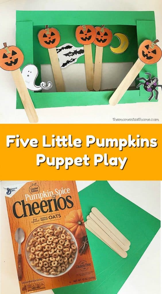 Five Little Pumpkins Puppet Craft DIY Puppets