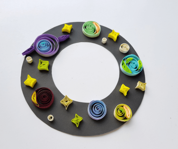 Space Wreath: Solar System Arts & Crafts For Preschoolers & Beyond