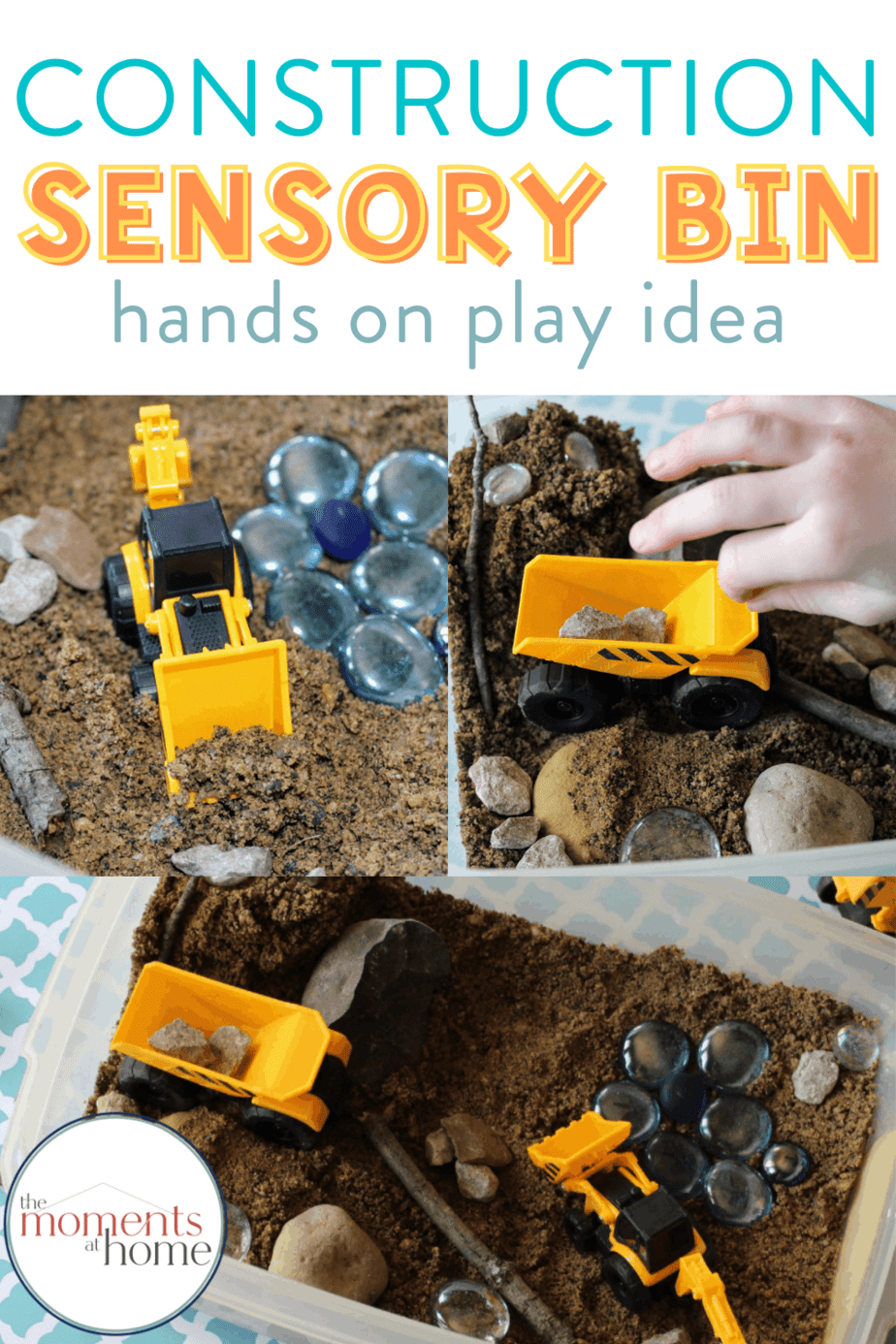 Construction Site Sensory Bin