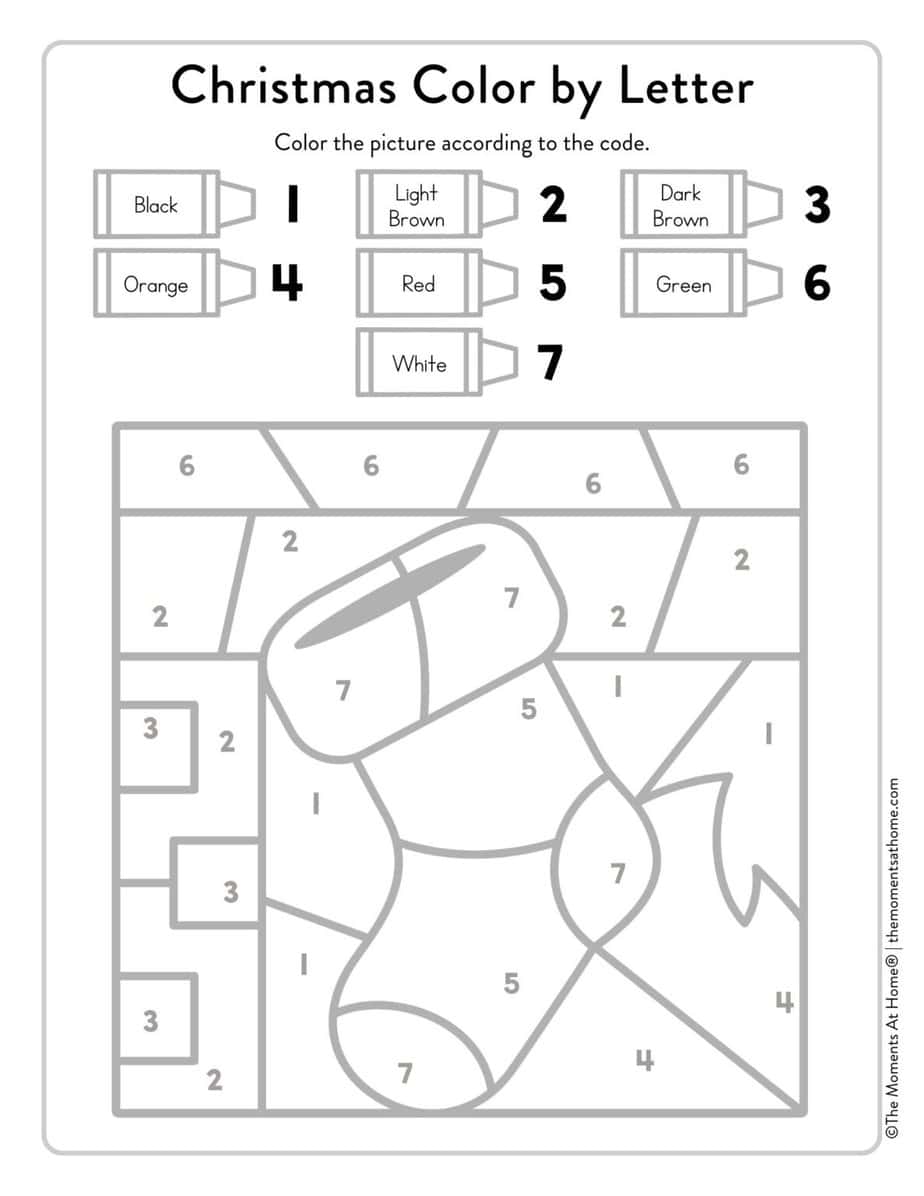 Free Christmas I-Spy & Color-By-Number Printables Pack