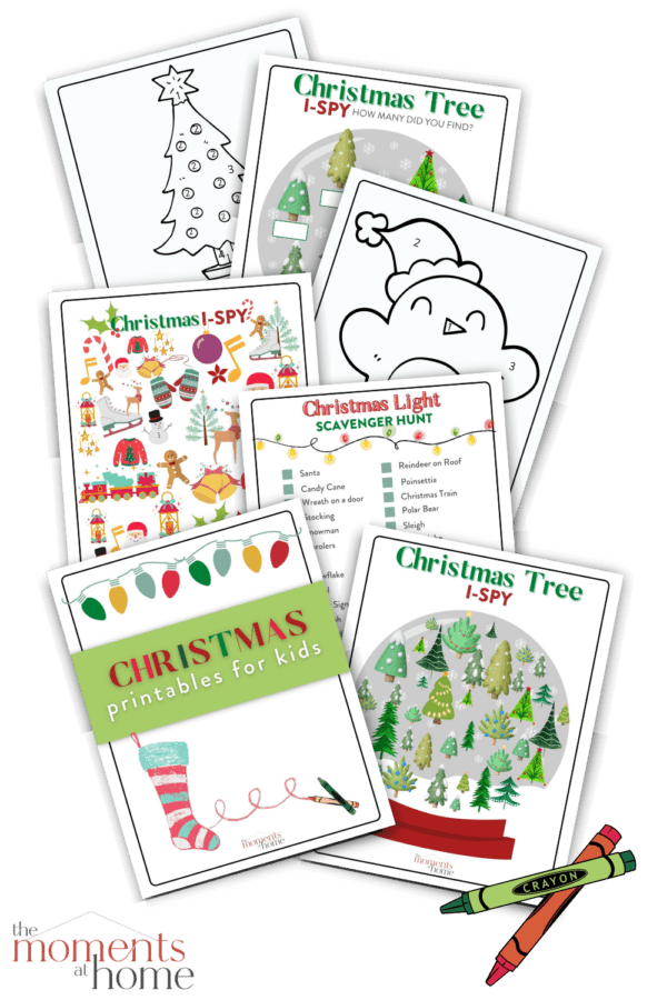 Free Christmas I-Spy & Color-By-Number Printables Pack